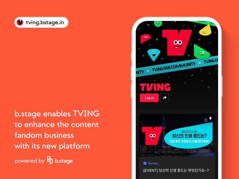 bemyfriends | b.stage Enables TVING to Enhance the Content Fandom Business with its New Platform