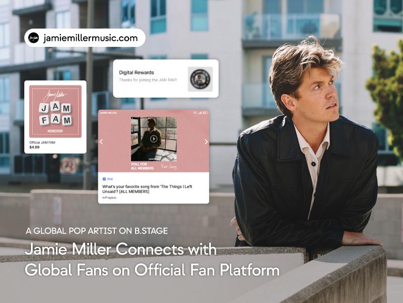bemyfriends | Pop Artist Jamie Miller Connects with Global Fans on ...