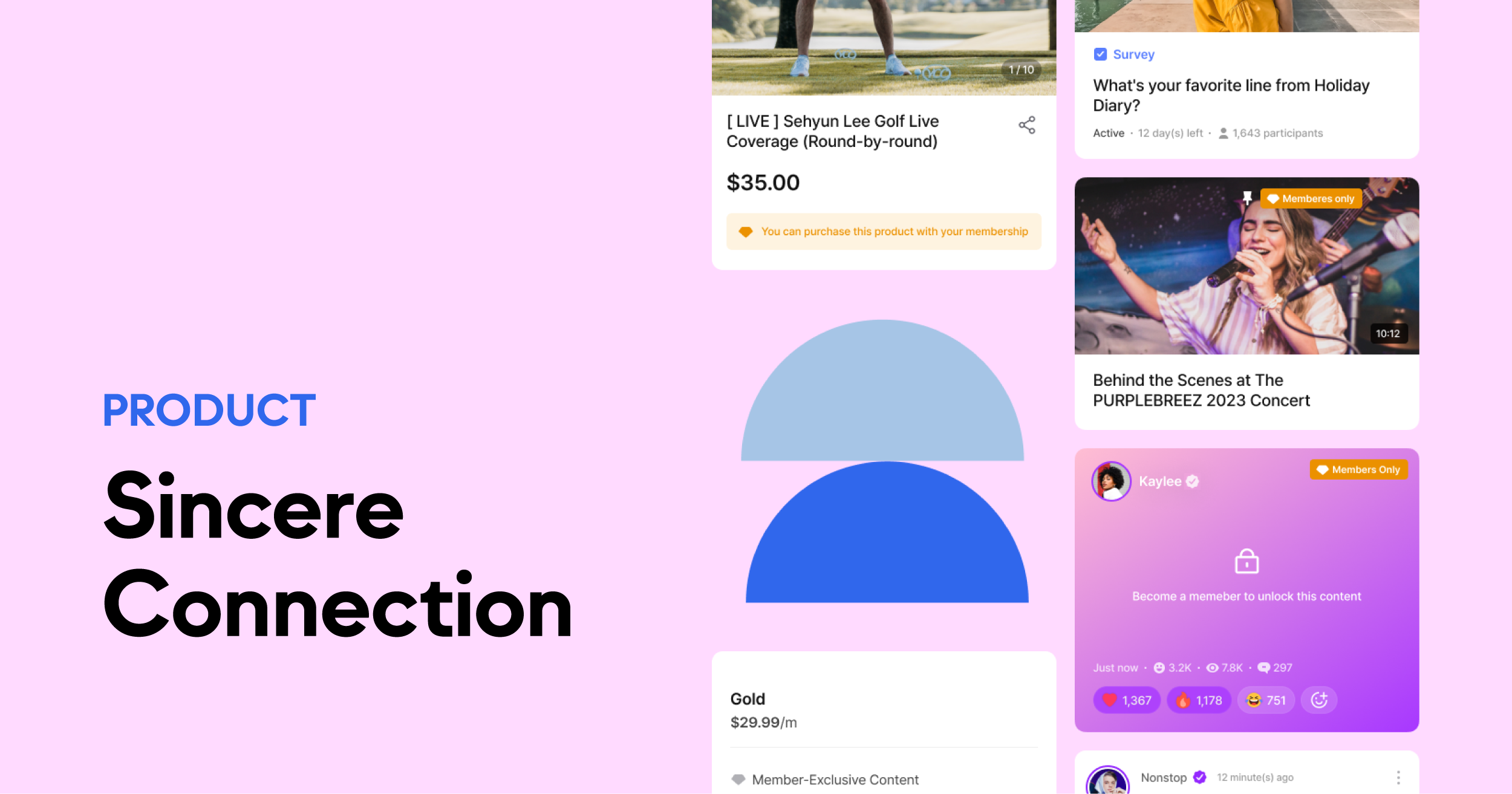 b.stage | Sincere Connection